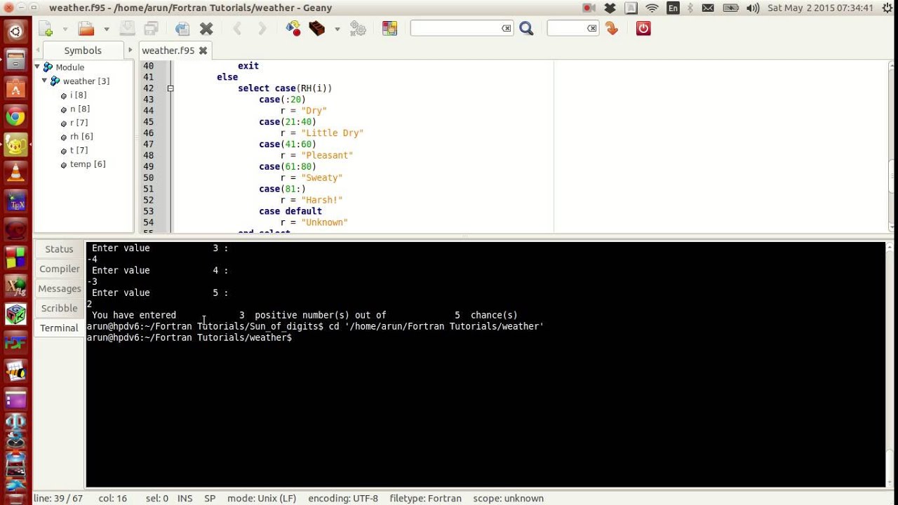 Fortran Programming Tutorials (Revised) : 030 : More on Select Case, nested if
