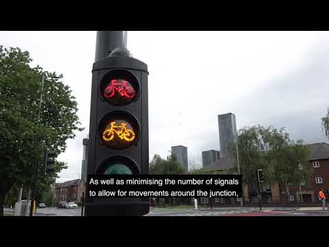 'UK-first' CYCLOPS junction with segregated cycle lanes protecting ...