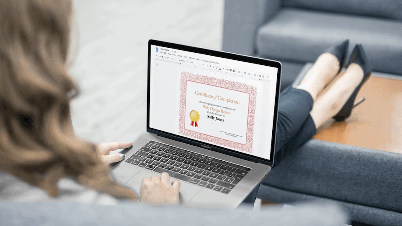 How To Design a Certificate in Google Docs (5 Steps)