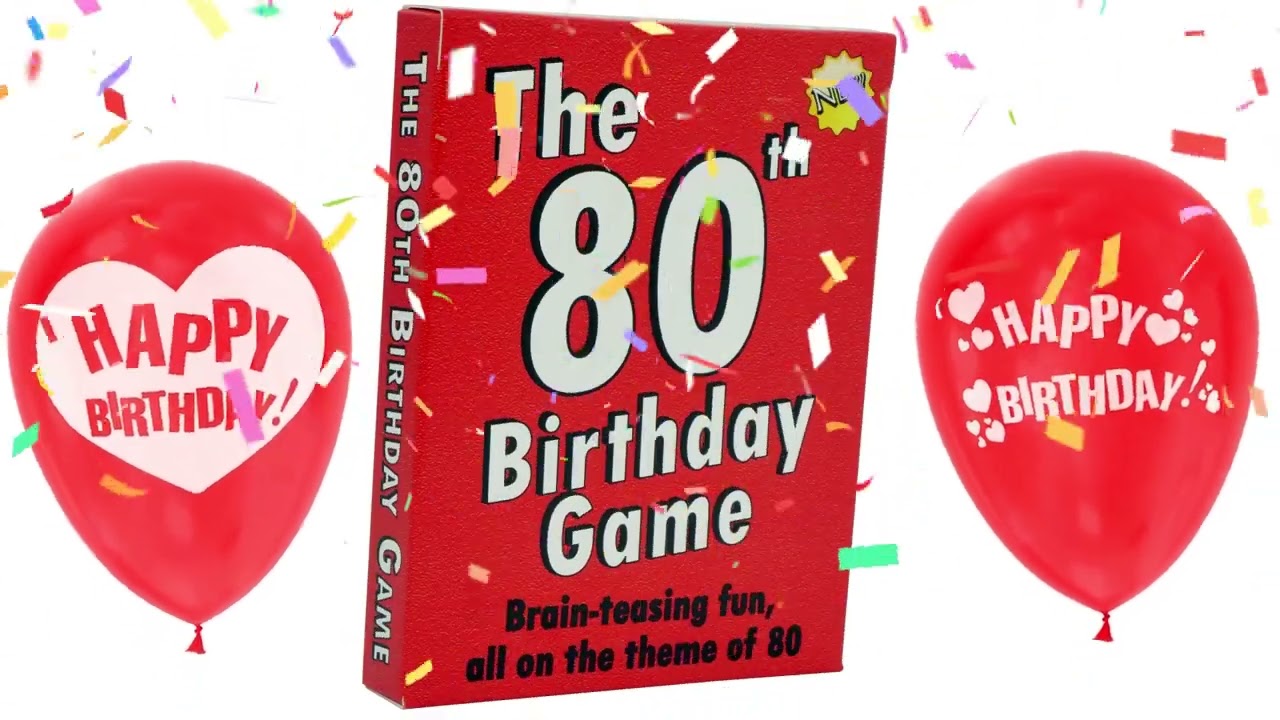 The 80th Birthday Game is a quiz trip down memory lane and a great novelty 80th birthday gift idea