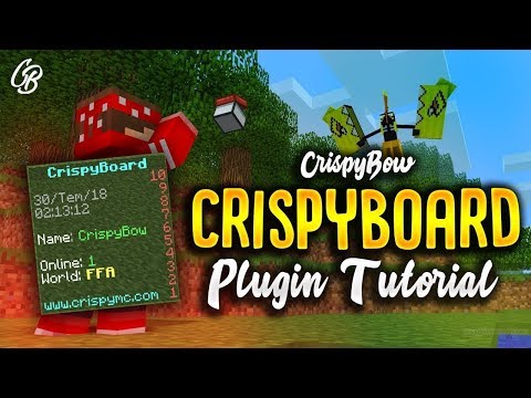 CrispyBoard 2.2 Update! Minecraft Scoreboard Plugin Tutorial