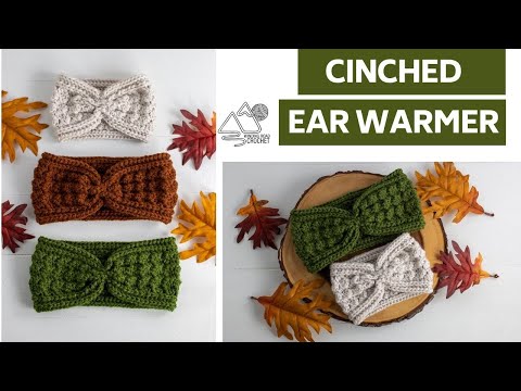 CROCHET: Fall Crochet Ear Warmer Pattern for Baby - Adult, QUICK and EASY crochet ear warmer pattern