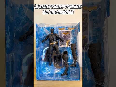 DC Mcfarlane The Dark Knight Trilogy Batman Christian Bale Figure Unboxing & Review