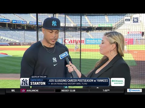 Giancarlo Stanton on the Yankees' preparation for the ALDS
