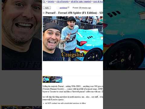 This Guy Was SUED By Ferrari! 🐱