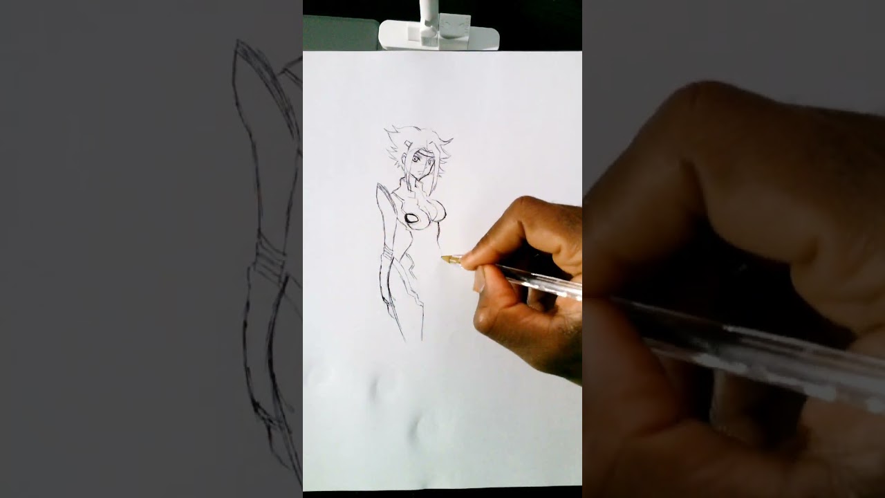 How to draw Kallen Kozuki #shortsanime #shorts