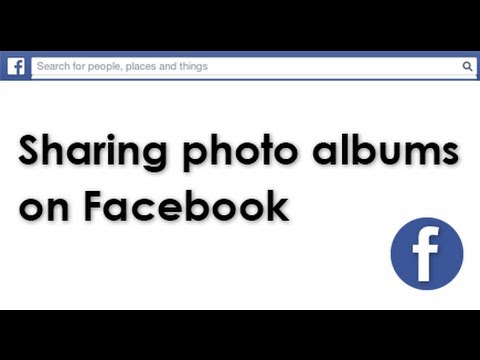 How to use Facebook shared photo albums