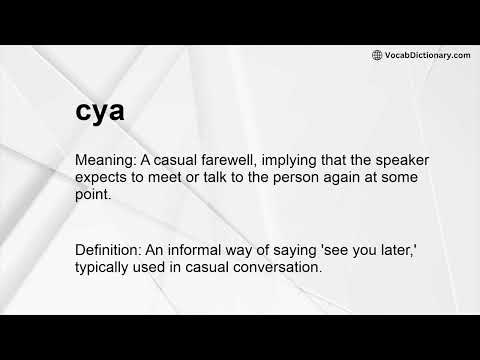 cya Meaning