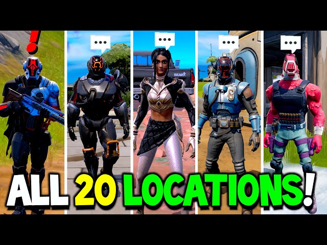 Fortnite Chapter 3 all NPC locations