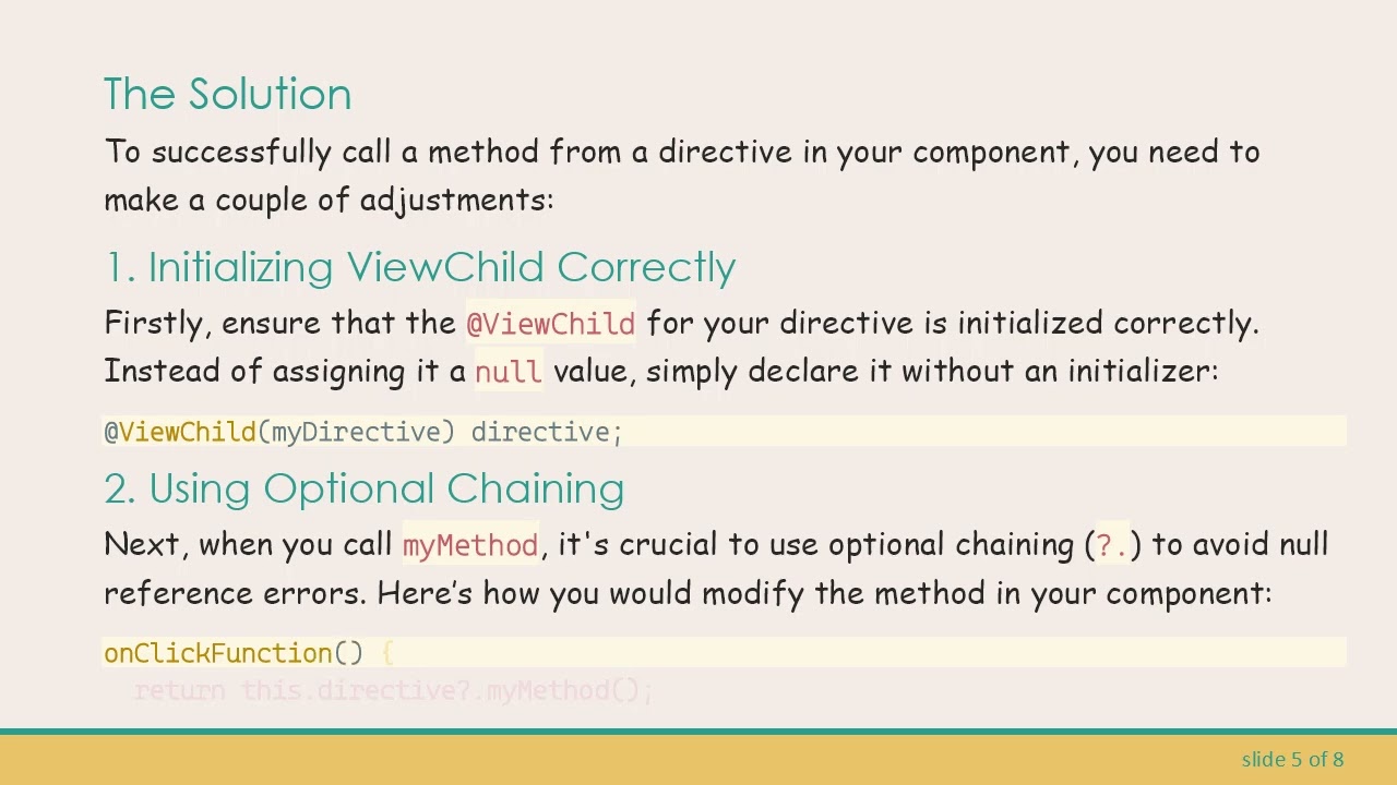 Calling a Method from a Directive in Angular Component: A Step-By-Step Guide