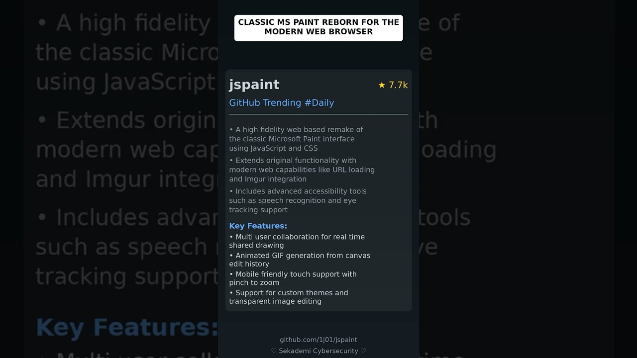 GitHub Trending Repositories: 1j01/jspaint 🇬🇧