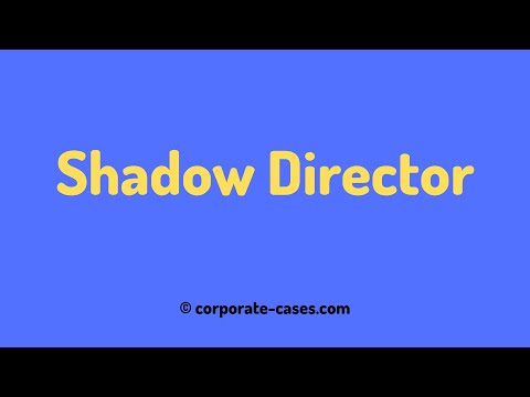 Shadow Directorship: Who is a Shadow Director in Company Law? Example