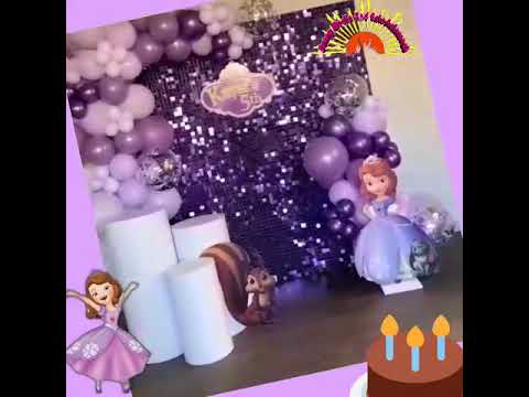 5th Birthday Sophia Theme Decor.