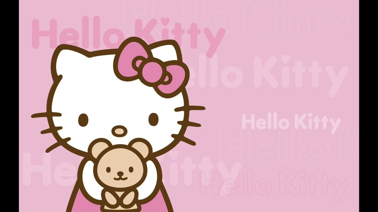 10 Hours of Pink Hello Kitty Background | Backdrop | Wallpaper |Screensaver | 4K HD