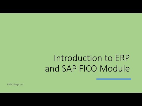 Introduction to ERP & SAP FICO Module (Class - 01)