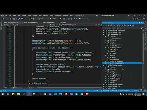 C# WinSCP FTP Uploader impelementing Factory Design Pattern and SOLID principles.