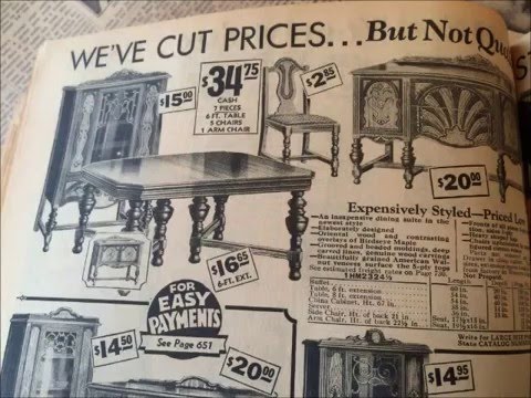 Antique Furniturel Ads from 1932 Sears, Roebuck Price Catalog Vintage Sewing Machine Desks