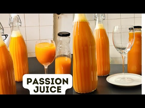 Passion Juice with a natural thickener |How to make thick yellow passion Juice #juicerecipe #howto