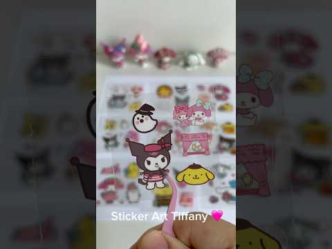 Kuromi the captain with my melody cute 💜🩷 #sanrio #kuromi #sticker #shorts