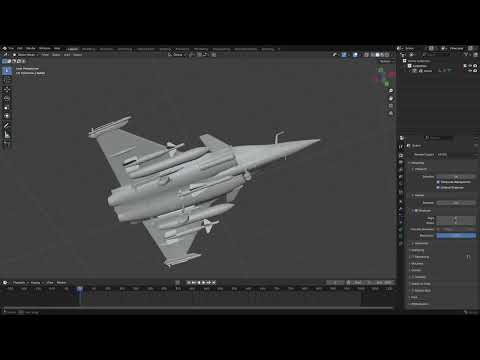 Rafale Fighter Jet - 3D Model | Download