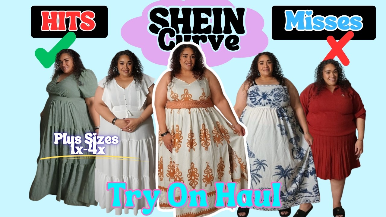 SHEIN Plus Size Haul 2026|Shein Curve Try-On Haul (Hits & Misses)👗|Shein Curve Dresses|Tasha StJames