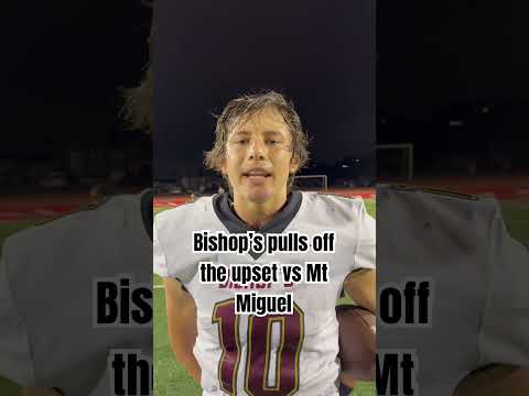 Bishop’s #football with an early candidate for upset of the year