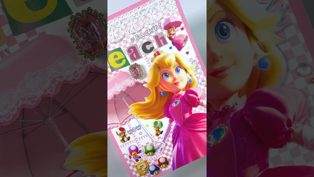 Journaling | The Super Mario Galaxy Movie : Peach | Scrapbooking