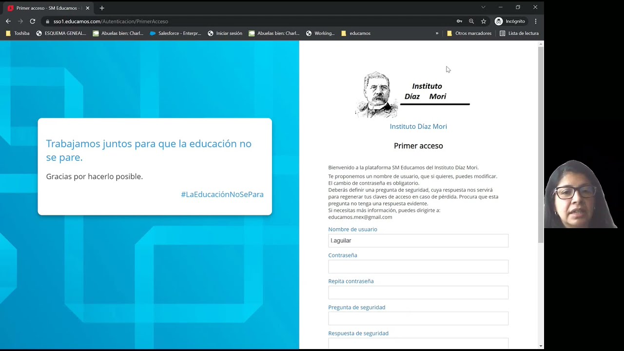 PERSONALIZAR CONTRASEÑA - SM Educamos