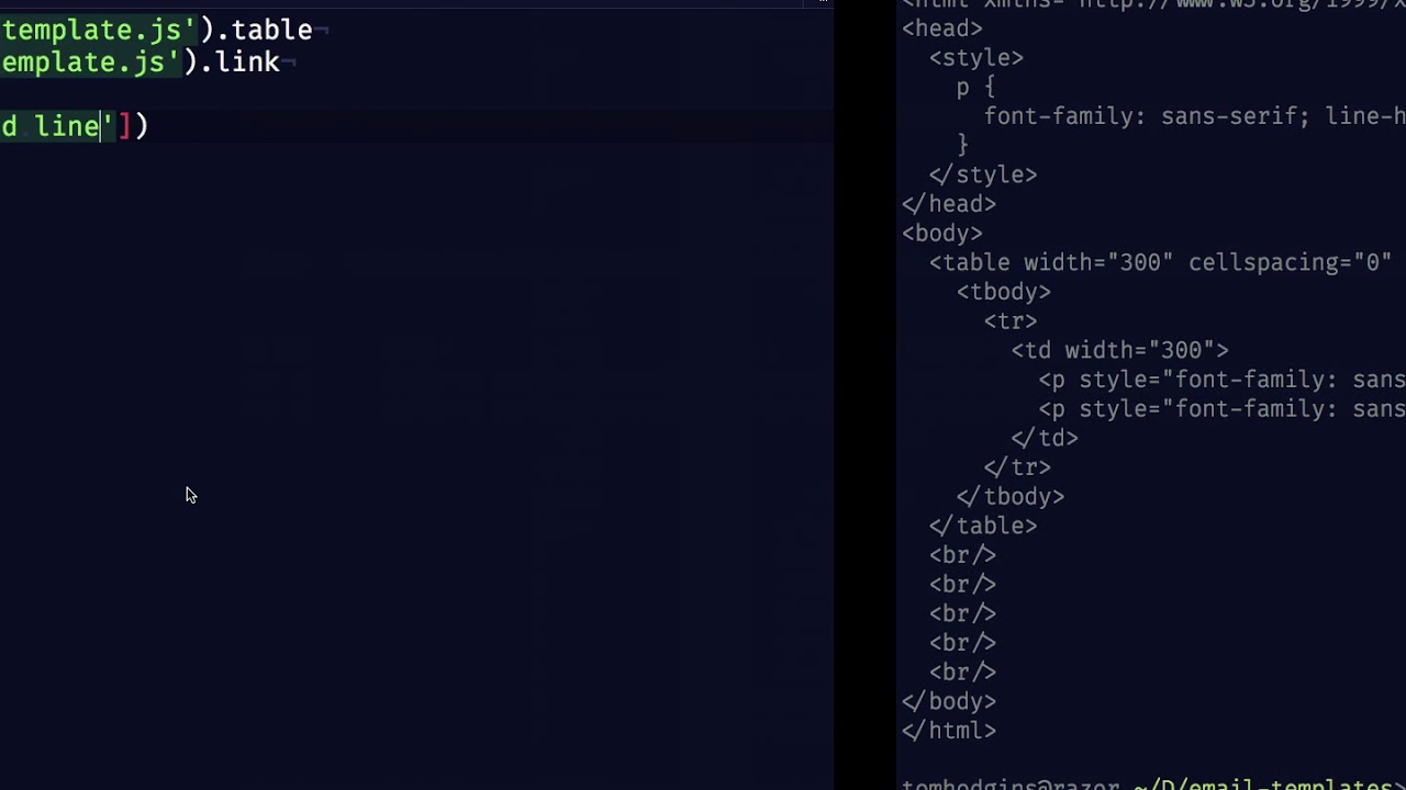 Templating HTML Emails with Node.js