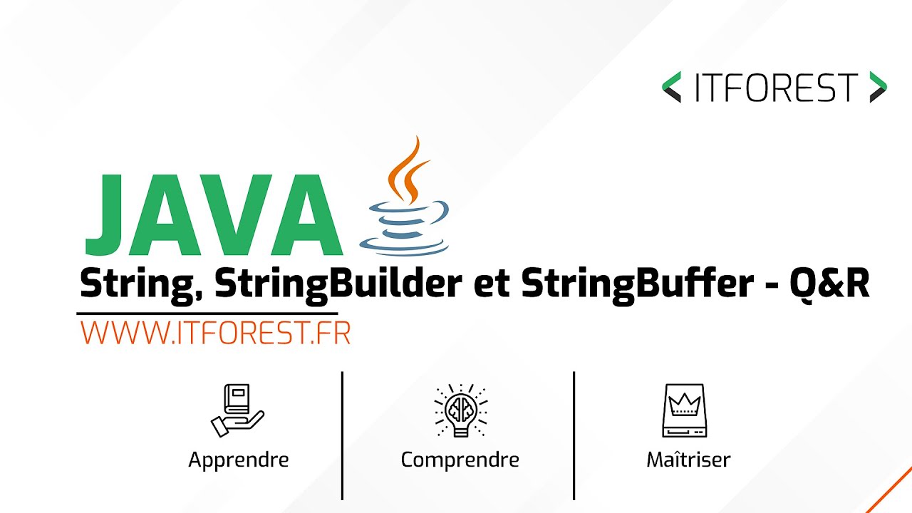 Java - String, StringBuilder et StringBuffer, entretien technique