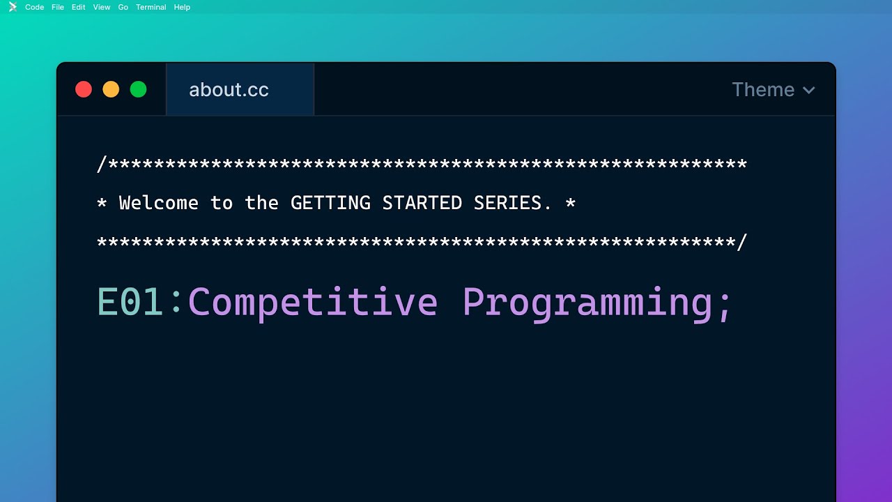 Getting Started E01: Competitive Programming