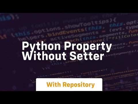 python property without setter