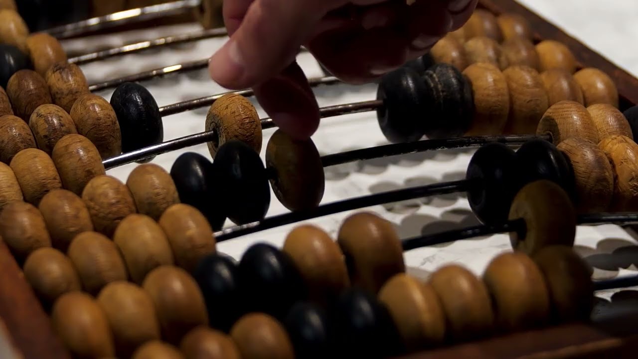 The Abacus - The first calculating machine.