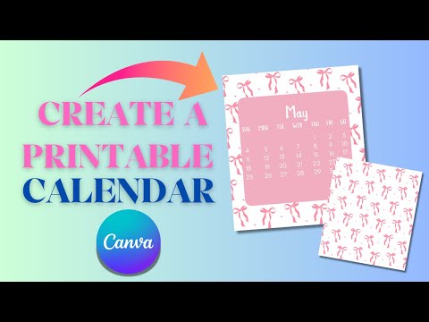 Create a Printable May 2025 Calendar in Canva | Free Calendar #calendar2025 #canvaforbeginners
