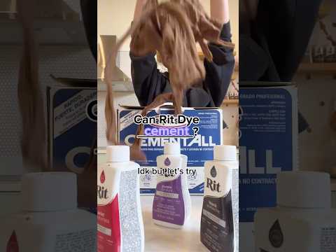 Can Rit Dye Cement? #diy #howto
