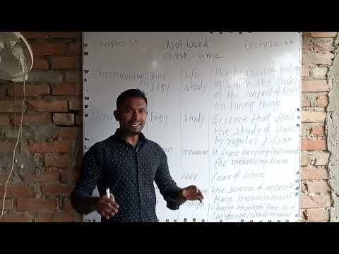 what's Greek root word chron and meaning exam.@AllenglishlessonwithDrMKDasGUR
