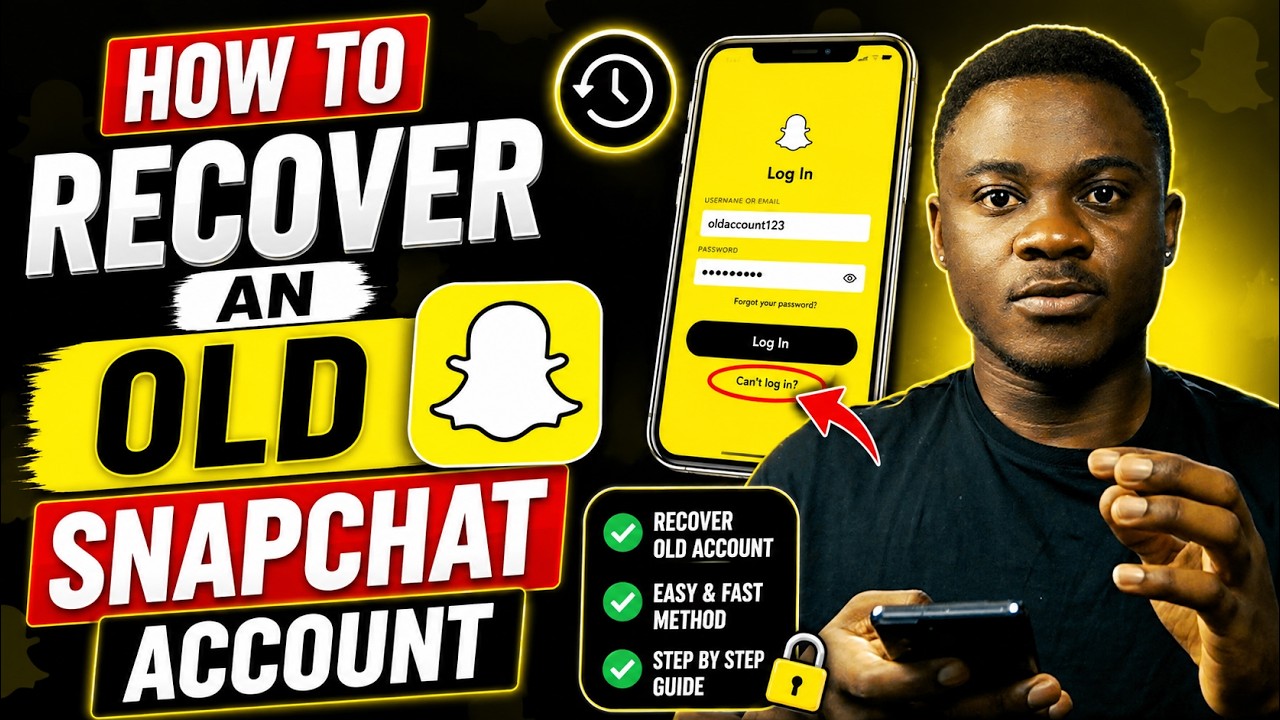 how can i recover an old snapchat account