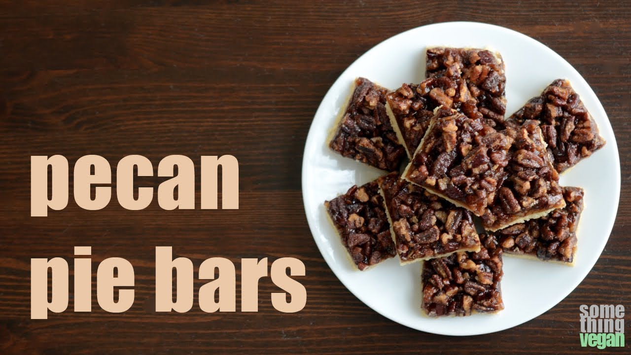 pecan pie bars Something Vegan