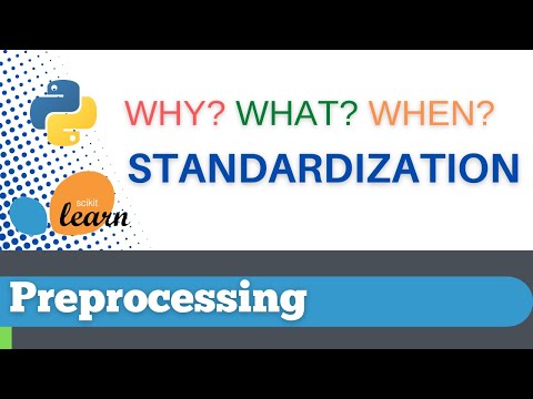 #3: Scikit-learn 1: Preprocessing 1: What is standardization and how to use it?