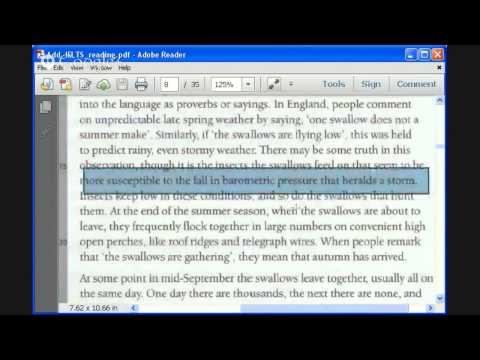 IELTs Reading Test - Class 4