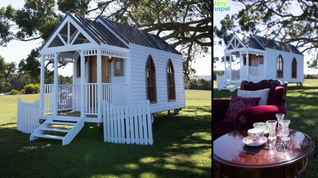 Tiny Chapel on Wheels - the finished product