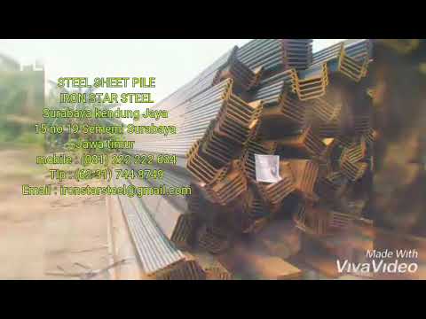 Sheet pile turap baja Baja turap Surabaya Jawa timur 081222222634 IRON ...