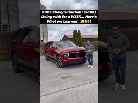 We Lived with the NEW 2025 Chevy Suburban... But is this $90k Family Hauler Worth it??