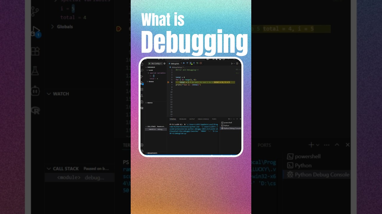 What is Error & Debugging in Python! 🐞 #learnpython