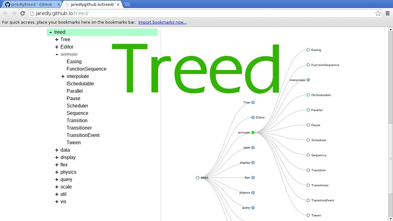 Treed, tree editor with Vi-style shortcuts