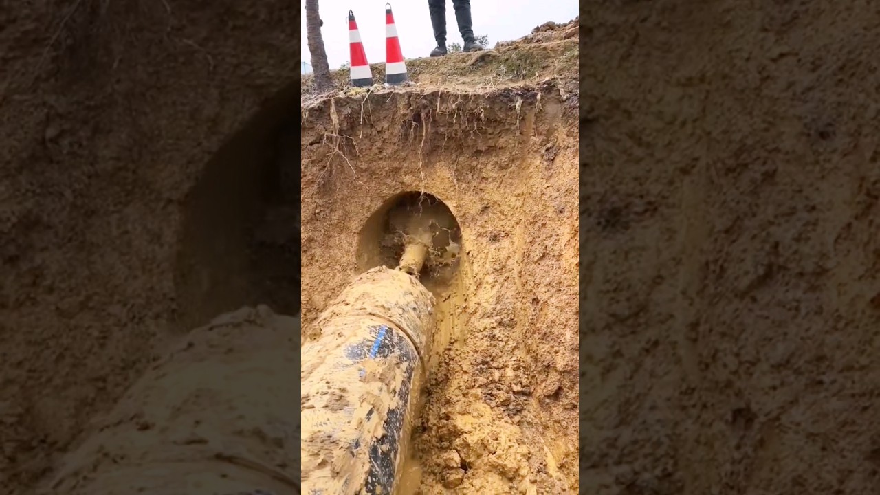 Installation method of underground drainage pipes