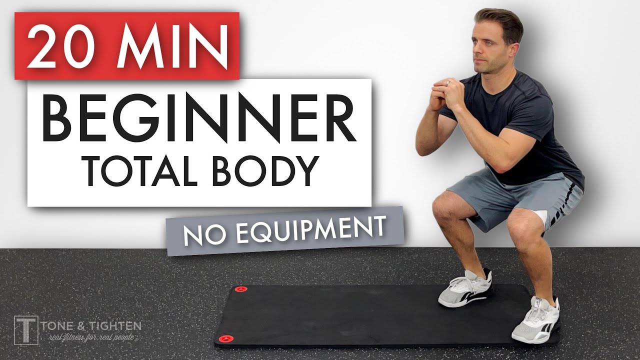 20 Min FULL BODY Workout For BEGINNERS (No Equipment)