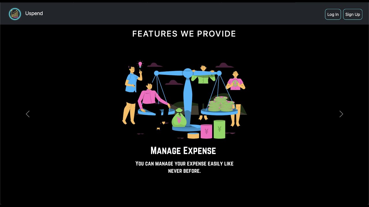 Uspend (Expense Manager) website using Django