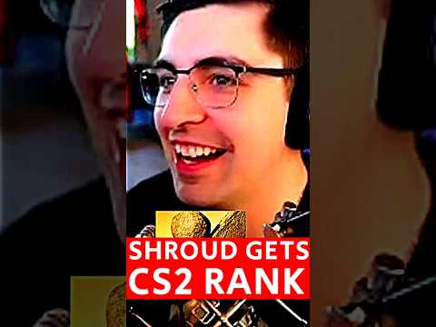Shroud gets his first ever CS2 Rank #CS2 #shroud #shroudgameplay #shroudcsgo #Shorts