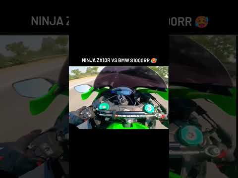 Kawasaki ninja Zx10r Vs BMW s1000rr 🥵#short